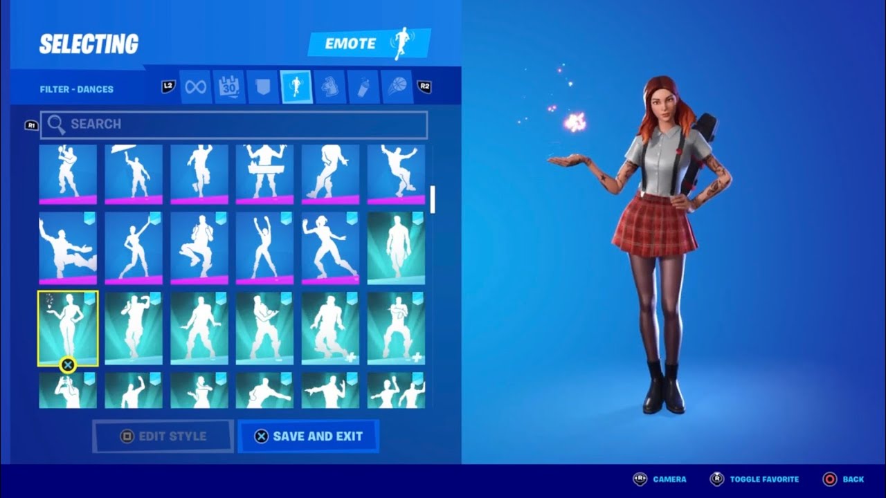New Skin Pepper Thorne!! Showcase with almost all emotes from fortnite ...