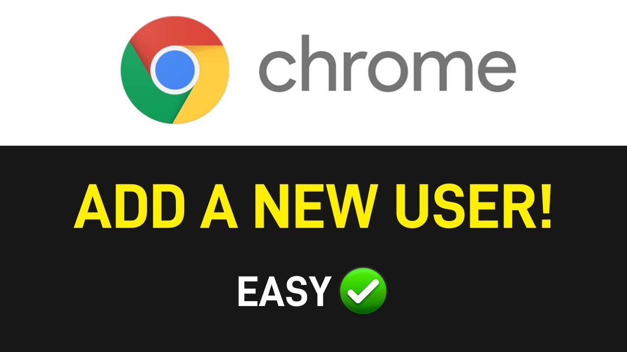 How to Add a User/Profile to Google Chrome [EASY] - YouTube