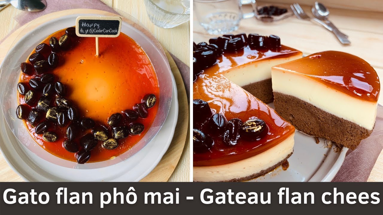 Gato flan phô mai - Gateau flan cheese || CoderCanCook - YouTube