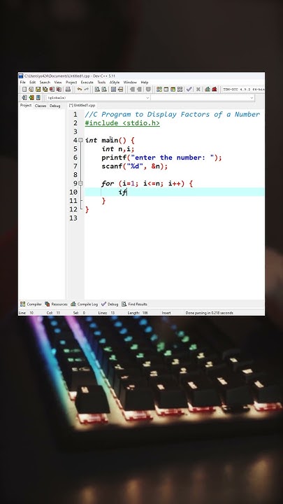 Find factor of number in C || #coding #codinglife #code - YouTube