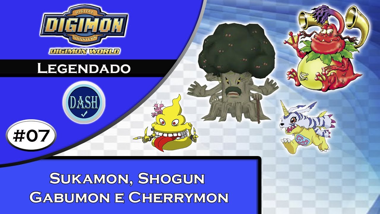 Digimon World 1 #07 - Sukamon, Shogun, Gabumon e Cherrymon! (Legendado ...
