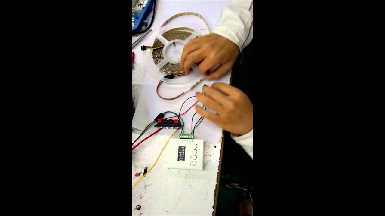 how to set the address for mini dmx decoder board - YouTube