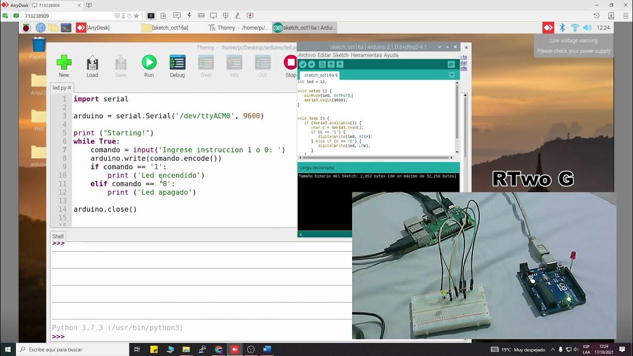 Actividad 12 | Encender y apagar un led en Arduino a través de Python ...