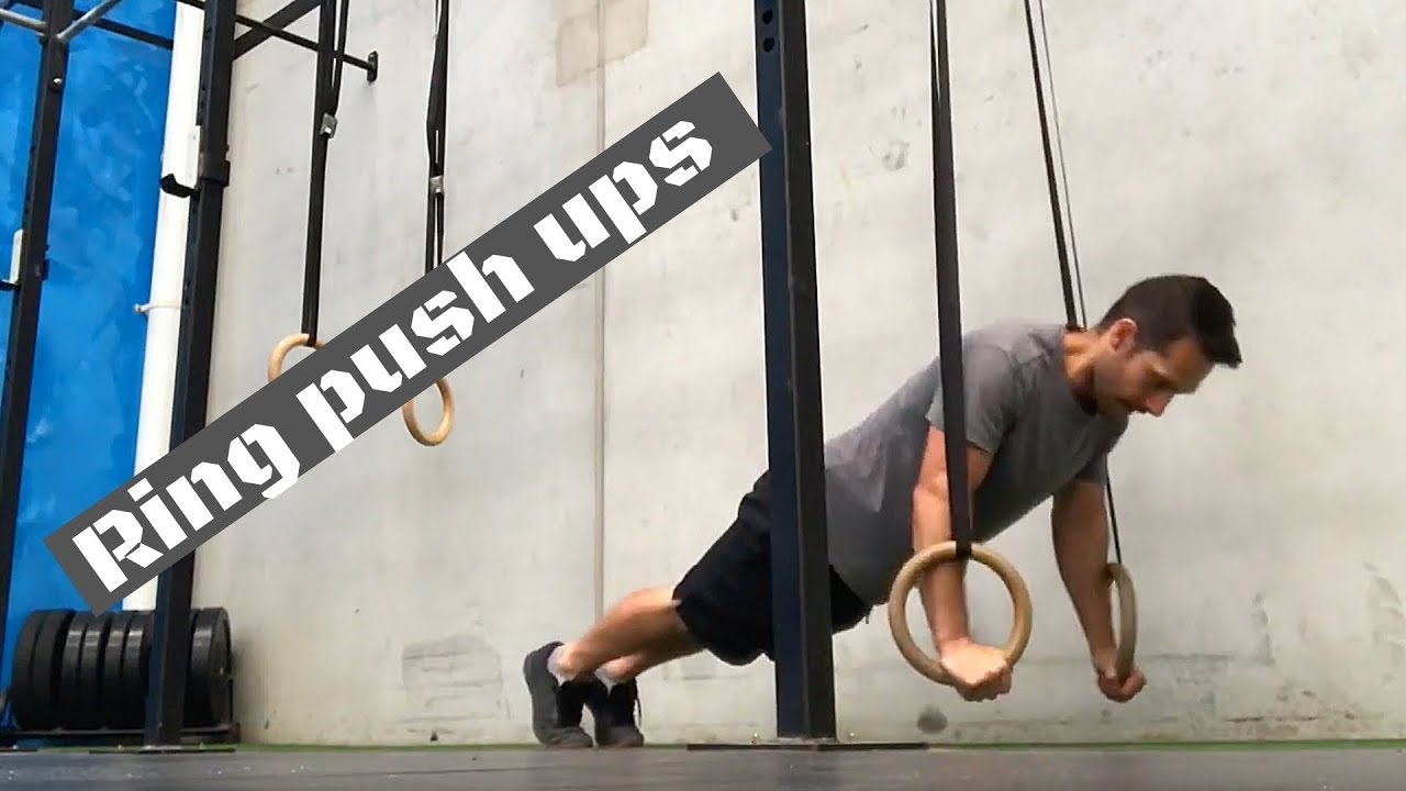 Push ups easy? Try ring push ups - YouTube