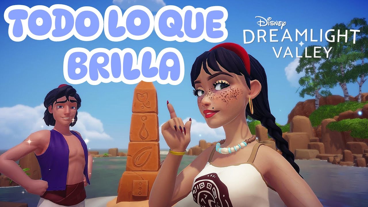 TODO LO QUE BRILLA Aladín Disney Dreamlight Valley Gameplay - YouTube