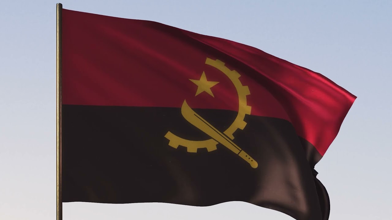 Angola Flag | Bandeira de Angola | ROYALTY FREE [4K] 20 SEC LOOP - YouTube