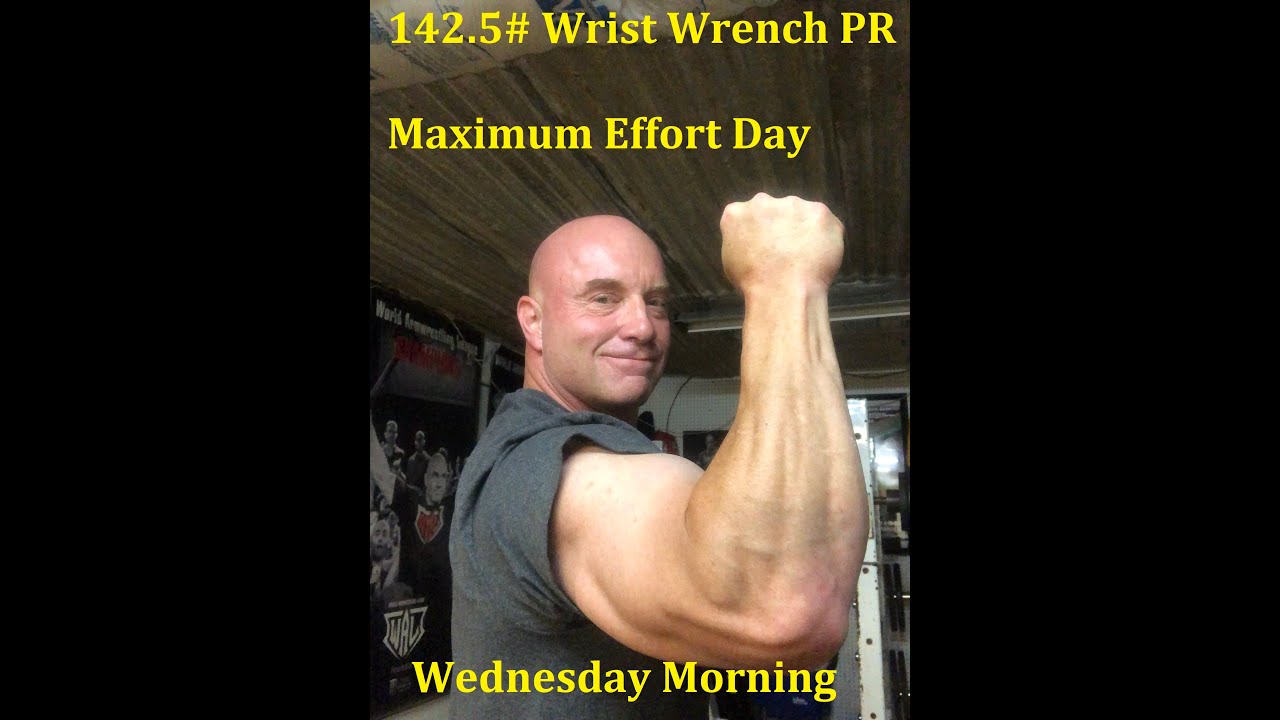 Max Day Wrist Wrench 142.5# Arm Wrestling Training - YouTube