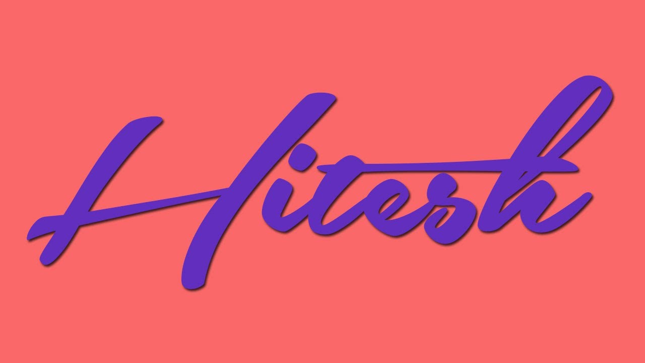 Hitesh Name Signature Style | Hitesh Signature Style | H Name Signature ...