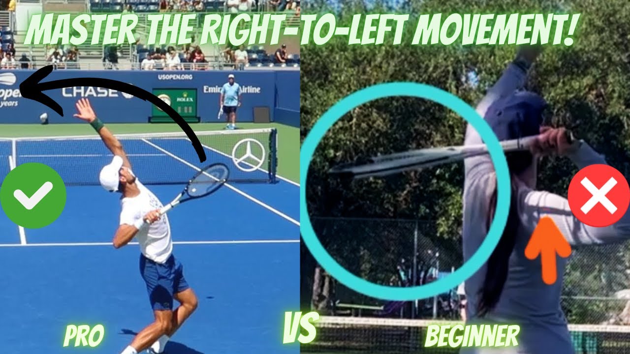 Serve 101: Unlock the Right-to-Left Racket Movement | Novak Djokovic vs ...