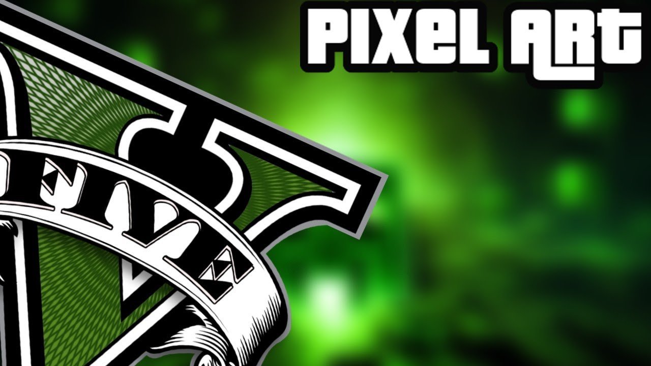 PIXEL ART DA LOGO DO GTA V NO MINECRAFT BEDROCK! - YouTube