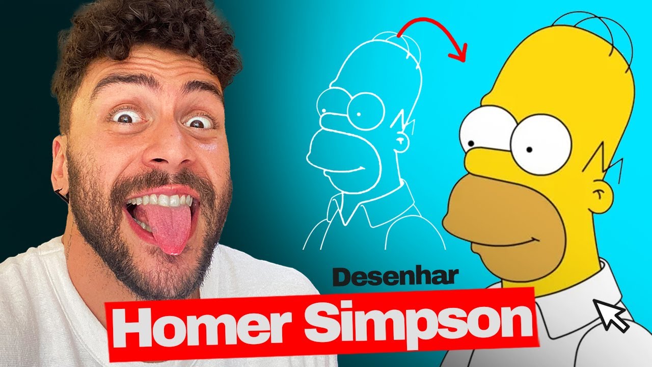 Como desenhar o HOMER SIMPSONS no Illustrator - YouTube