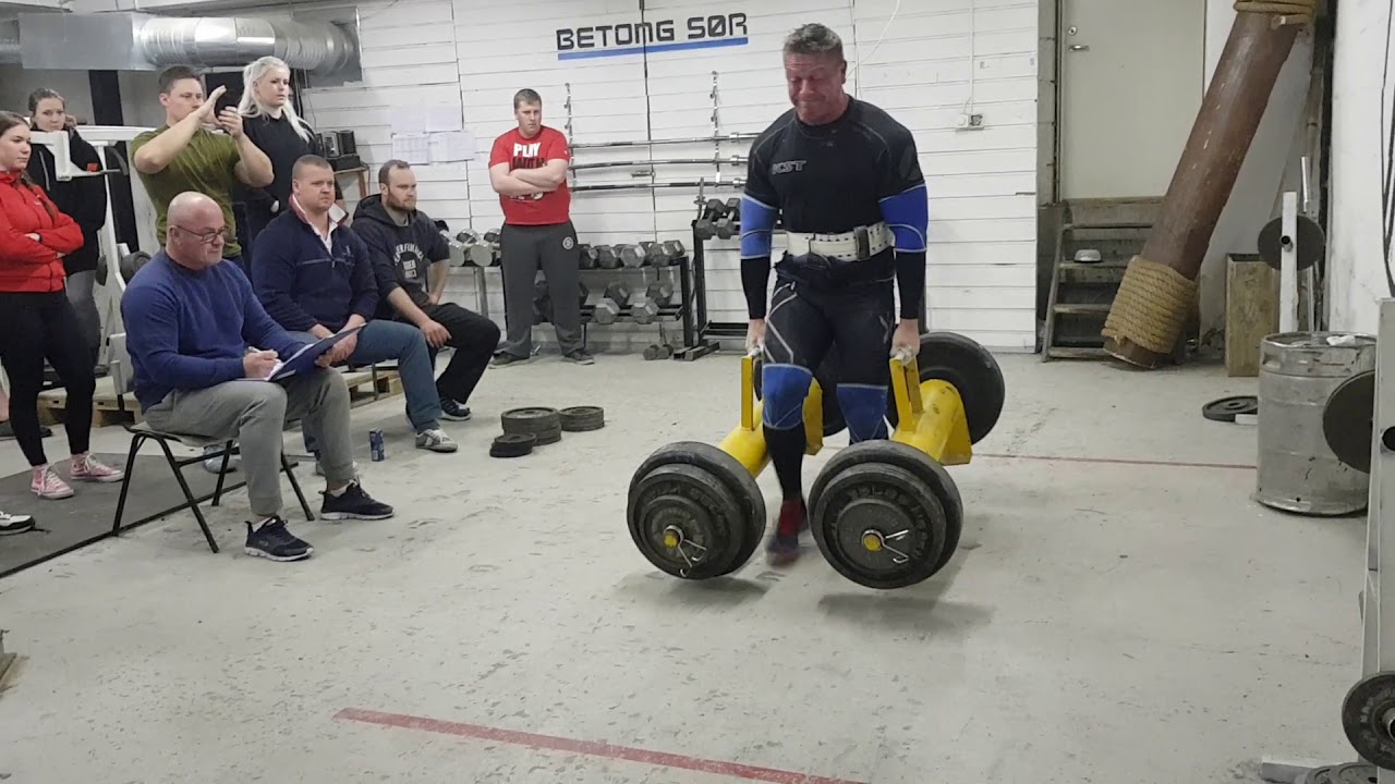 Nils Kjetil Sande 194kg - 3m Farmers Walk 14. april 2018 - YouTube