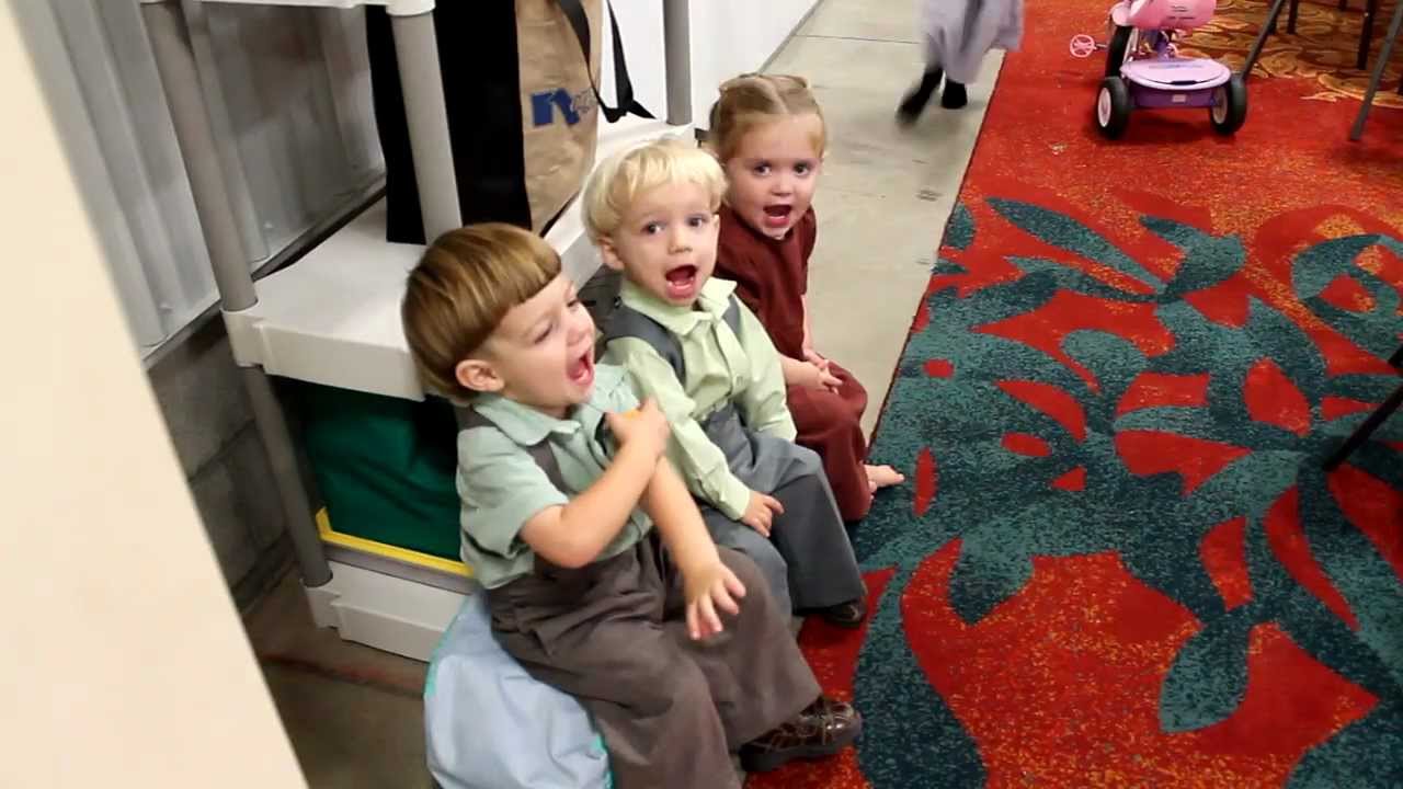 2 year old Amish children Playing Church Part 2 - YouTube