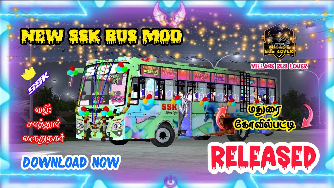 🎀NEW SSK BUS MOD RELEASED💯DOWNLOAD NOW😎@VILLAGEBUSLOVER#trending#viral# ...
