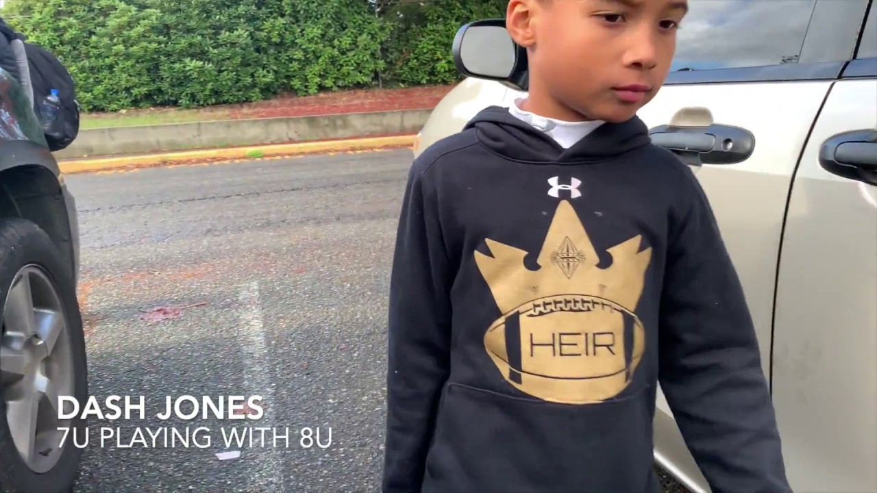 Dash Jones Football Highlights (Age 7 playing with 8&9) 2018 - YouTube