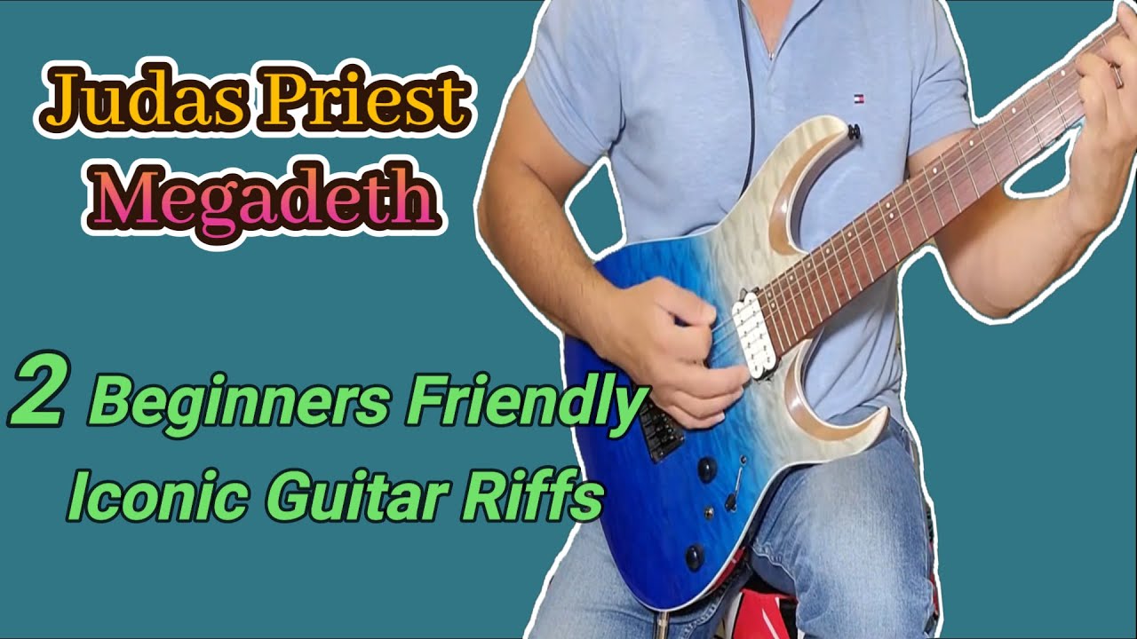 2 Beginners Friendly Iconic Guitar Riffs with Tab #beginnerRiffs # ...