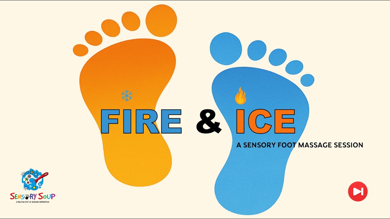 Fire and Ice Sensory Foot Massage - YouTube