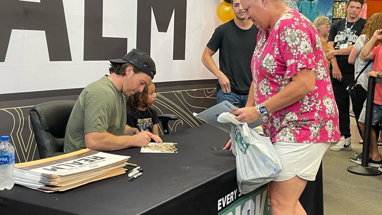 Stanley Cup Champion Jonathan Marchessault takes time to meet with fans ...