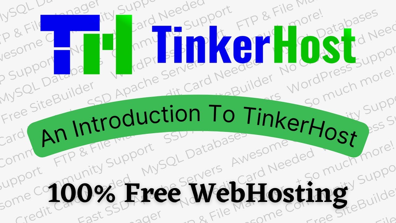 Introducing TinkerHost - The Free Website Hosting Provider - YouTube