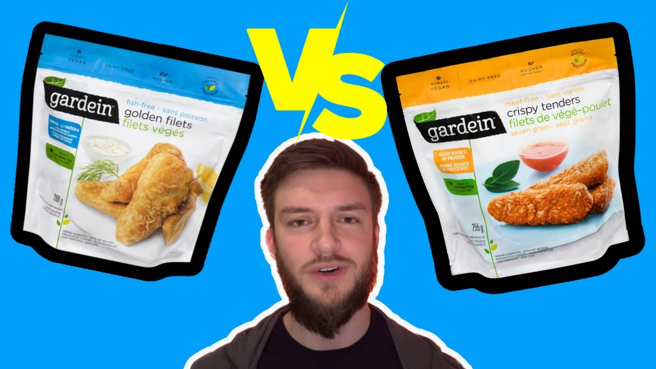 Gardein Chicken Tenders Vs Fish Fillets Comparison review - YouTube