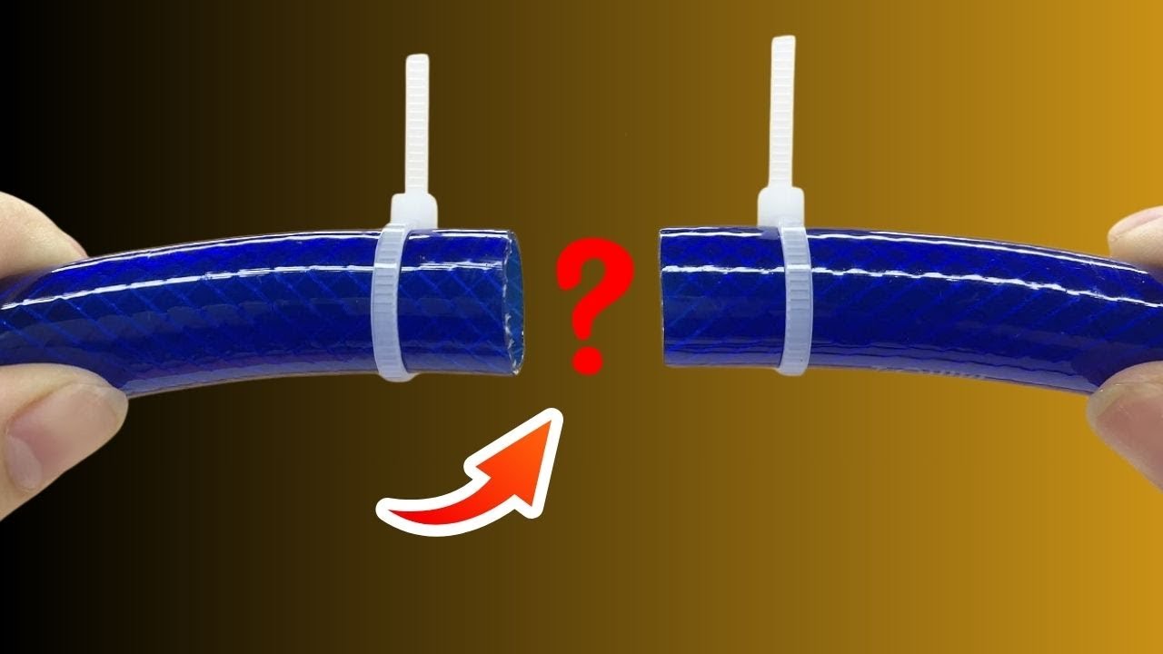 How to connect soft plastic water pipes extremely quickly and ...