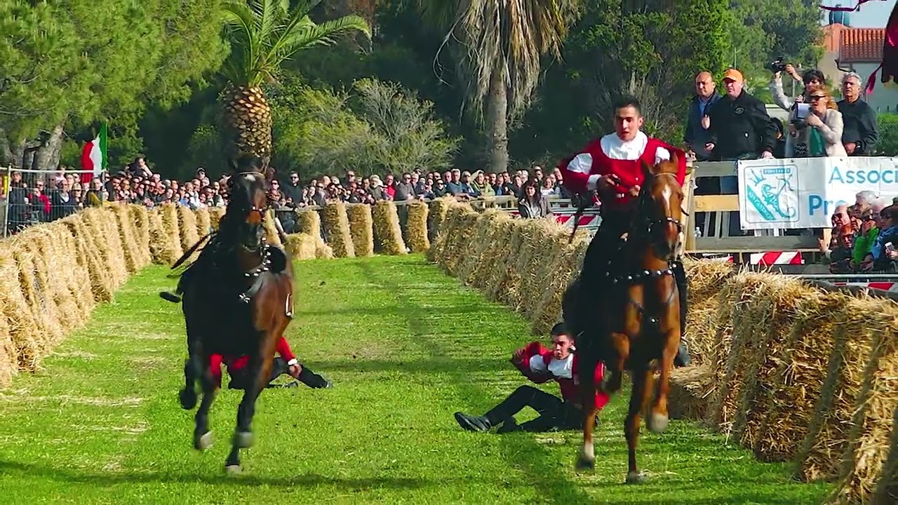 caduta a cavallo durante una pariglia - YouTube