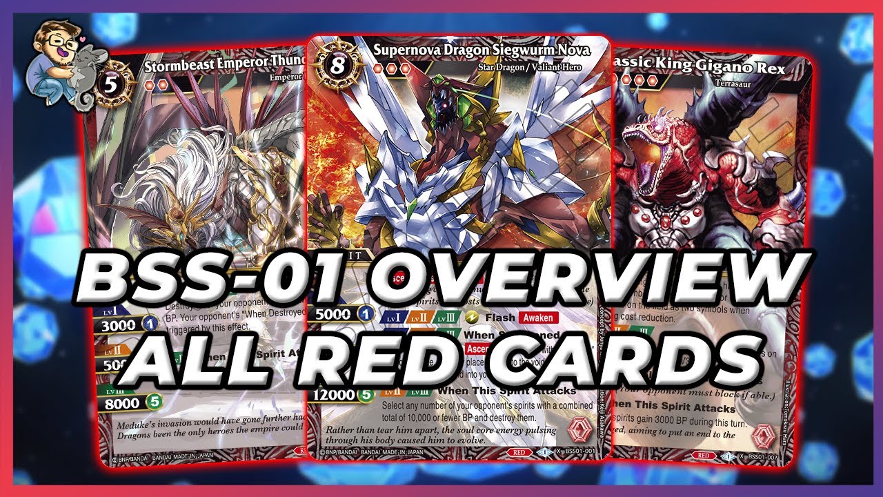 BSS-01 All Red Overview! | Dawn of History | Battle Spirits Saga - YouTube