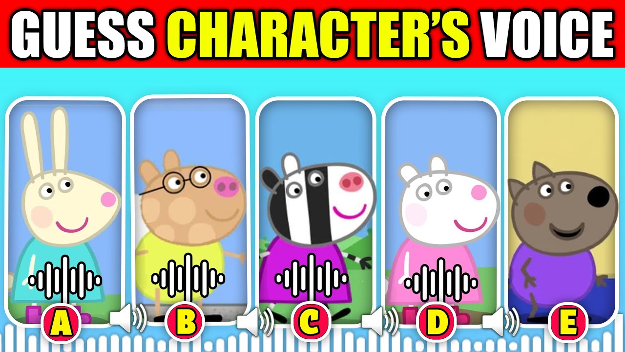 IMPOSSIBLE 🔊 Guess the Character's Voice | Peppa Pig Animation ...