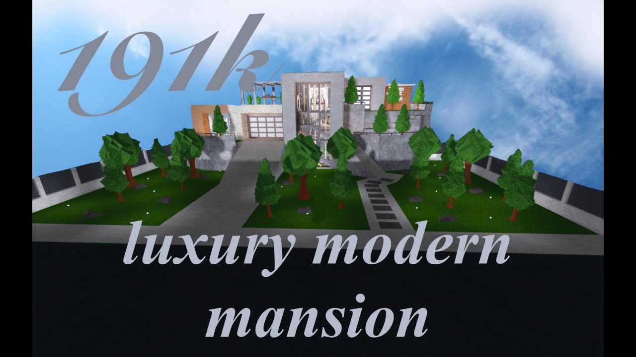 191k Luxury Modern Mansion Bloxburg | Part 1 | Bloxy Builds - YouTube