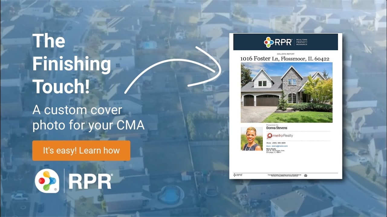 Customize Your RPR Report Cover Photo: RPR Quick Tips - YouTube