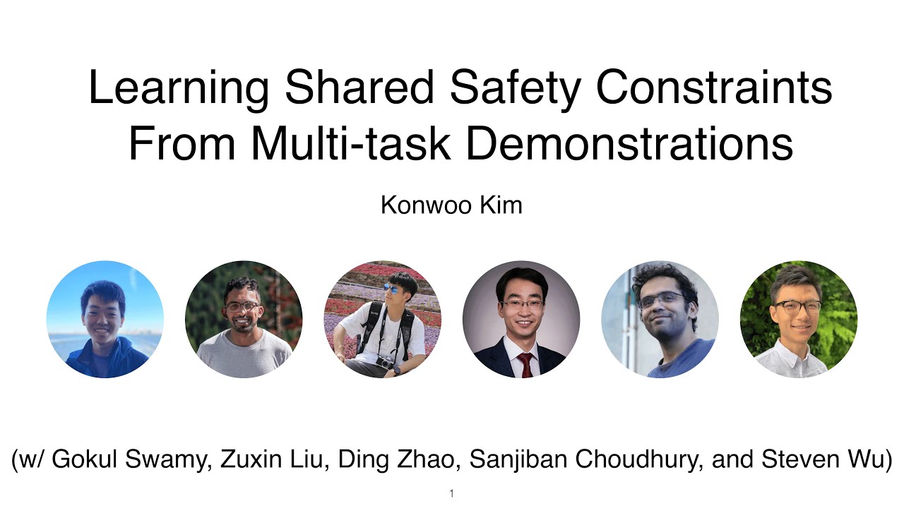 Learning Shared Safety Constraints from Multi-task Demonstrations - YouTube