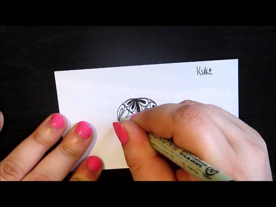 Tangle Tutorial: Kuke - YouTube