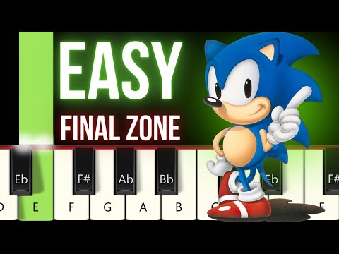 Sonic the hedgehog - Final Zone (Boss Theme) EASY Piano tutorial - YouTube
