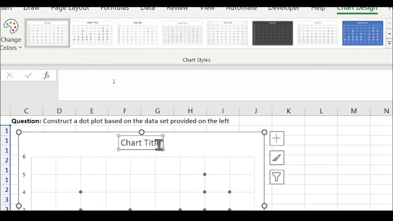 How to Construct a Dot Plot using Excel - YouTube