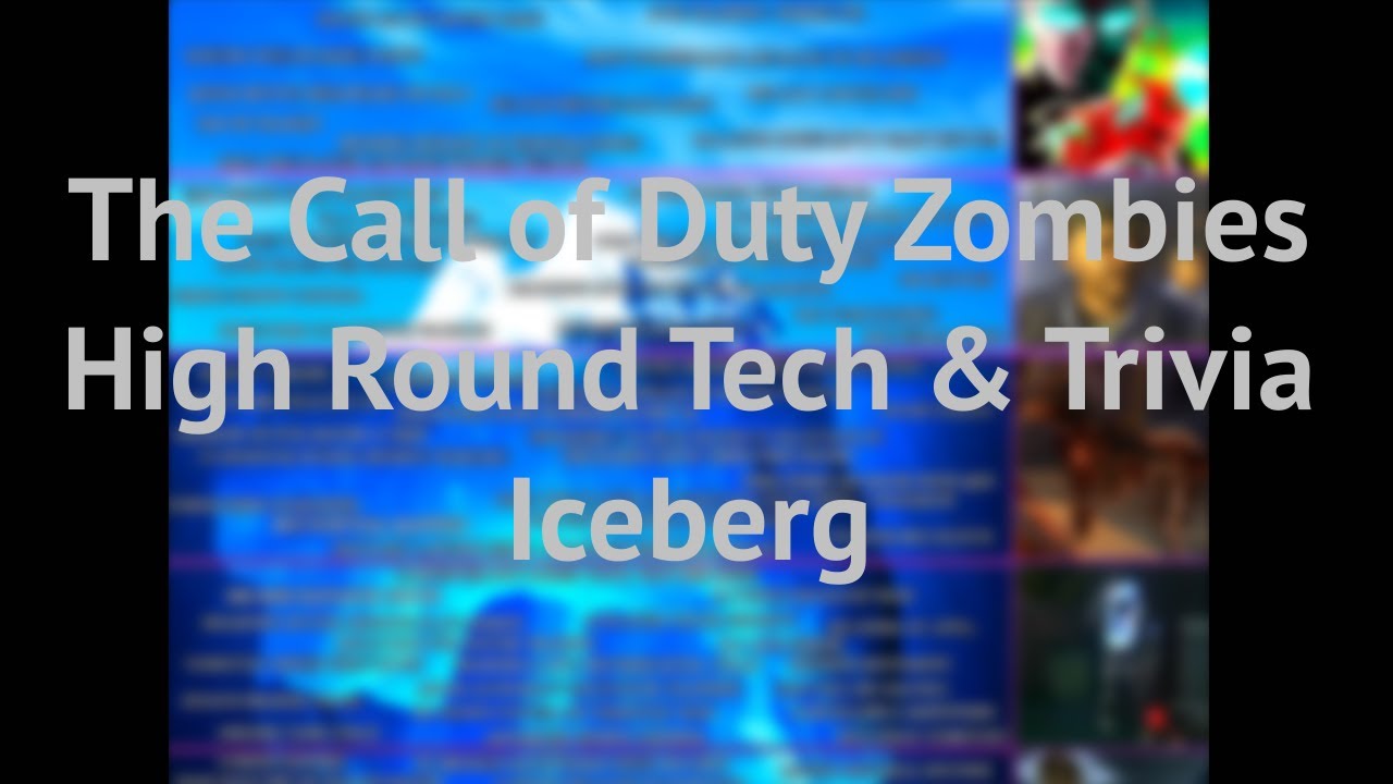 The COD Zombies High Round Tech/Trivia Iceberg - YouTube