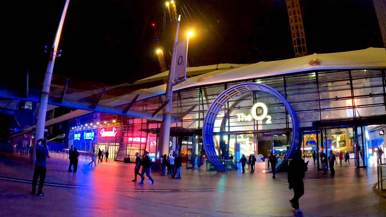 Walking around The O2 at Night - August 2021 | London Summer Night Walk ...