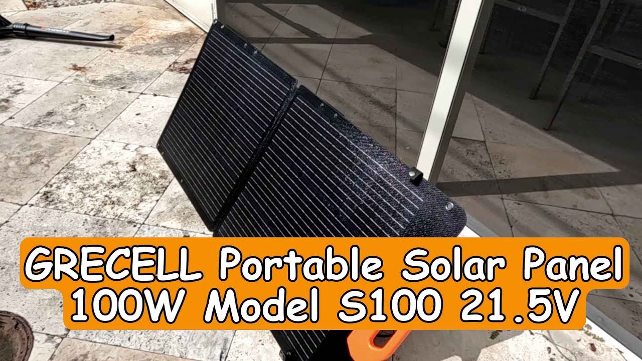 GRECELL Solar Panel 100W, S100, For Power Station, Portable Foldable ...