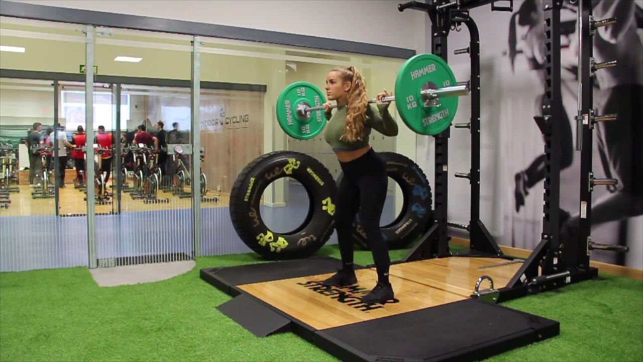 Back Squat con barra - YouTube
