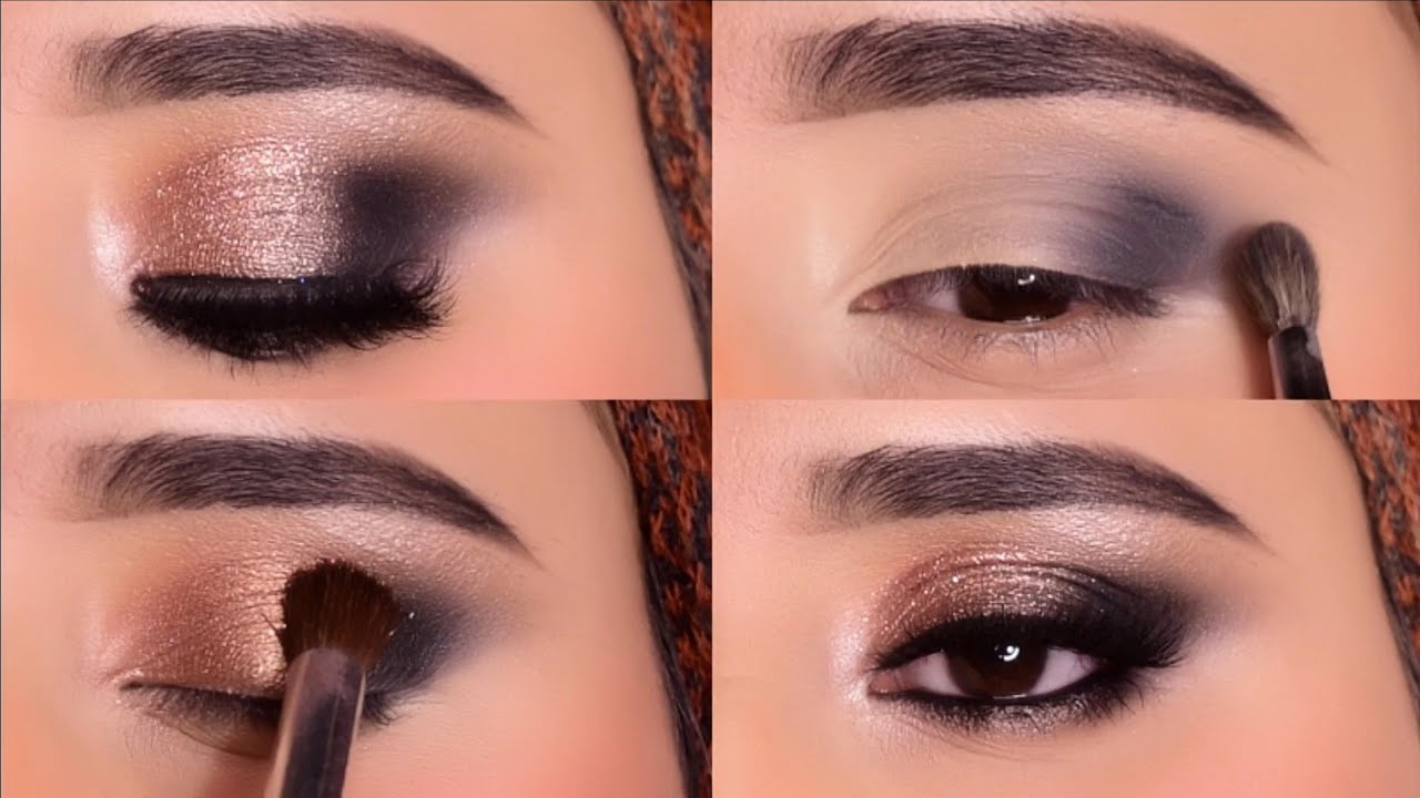 Learn With Me Glittery Smokey Eye Makeup Tutorial Easy Eye Makeup