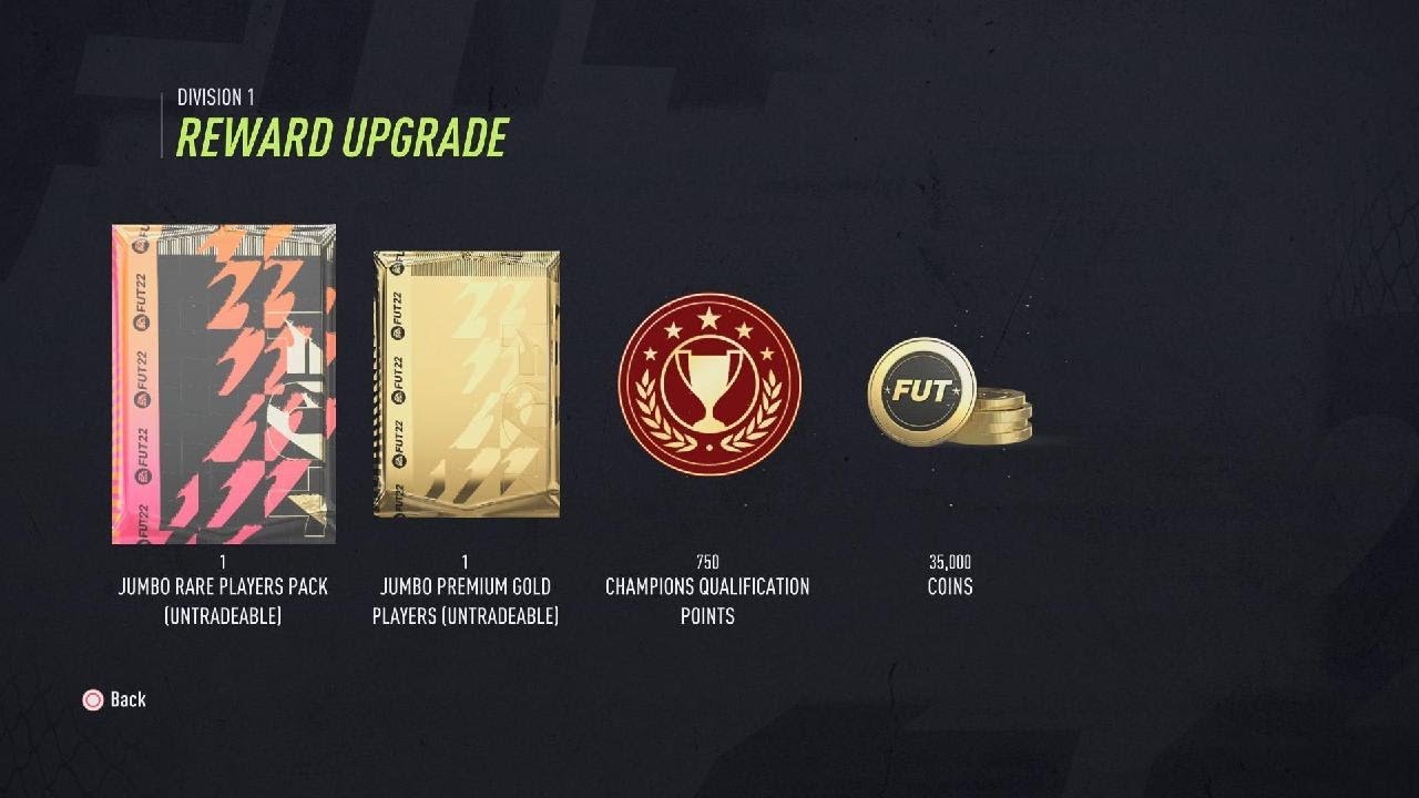 FIFA 22 Division 1 Rivals Rewards #shorts - YouTube