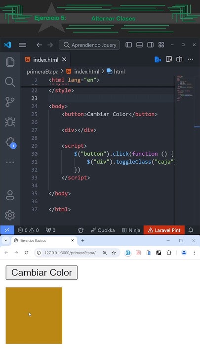 🎯ejercicio 5 Alternar Clases 🎯 Programacion Javascript Javascriptframework Programming
