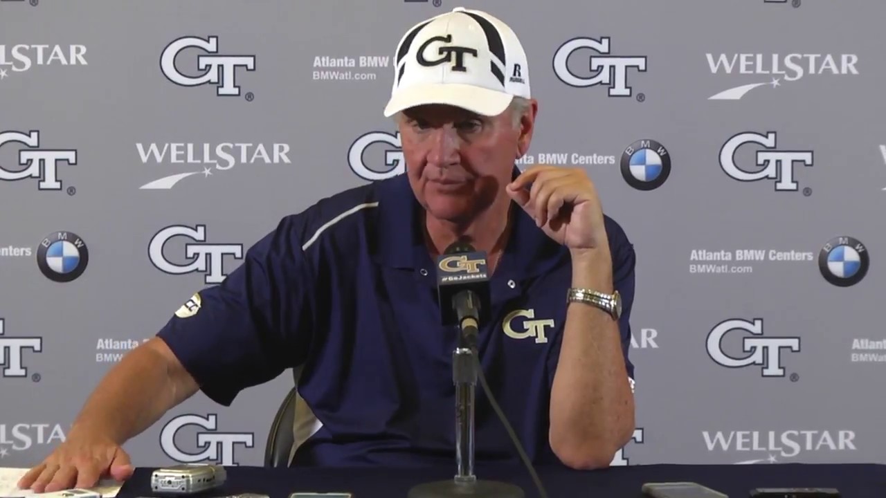 Head coach Paul Johnson - Postgame Press Conference (Pitt - Sept. 23 ...