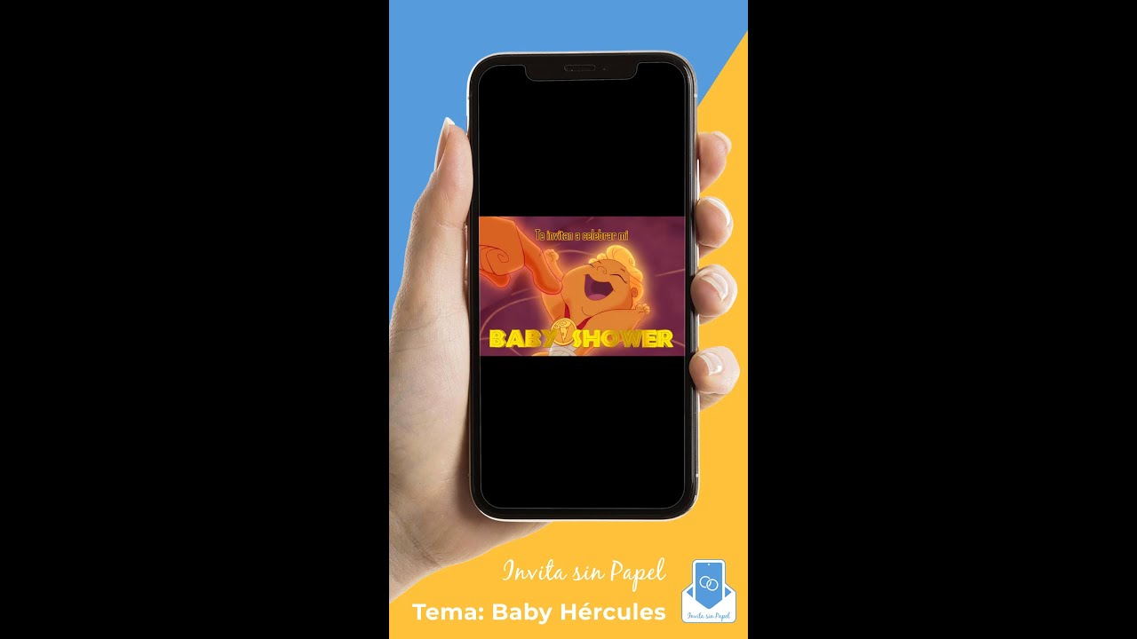 Video Invitación Digital de Baby Shower de la película de Hércules ...