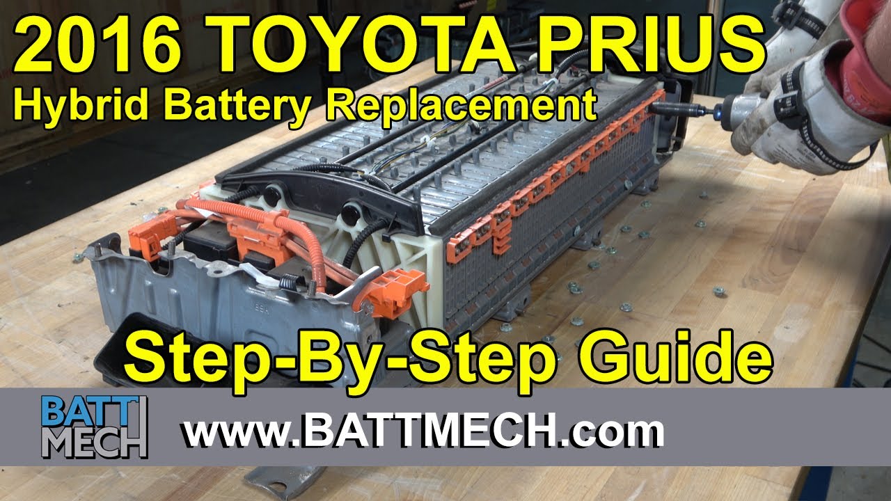 How to Replace/Repair/Fix a 2016 Toyota Prius Hybrid Battery Module ...