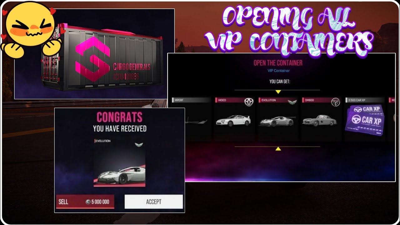 Opening All Vip Containers | Drive Zone Online - YouTube