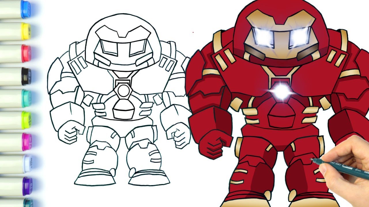 How To Draw Hulkbuster Iron Man | The Avengers - YouTube