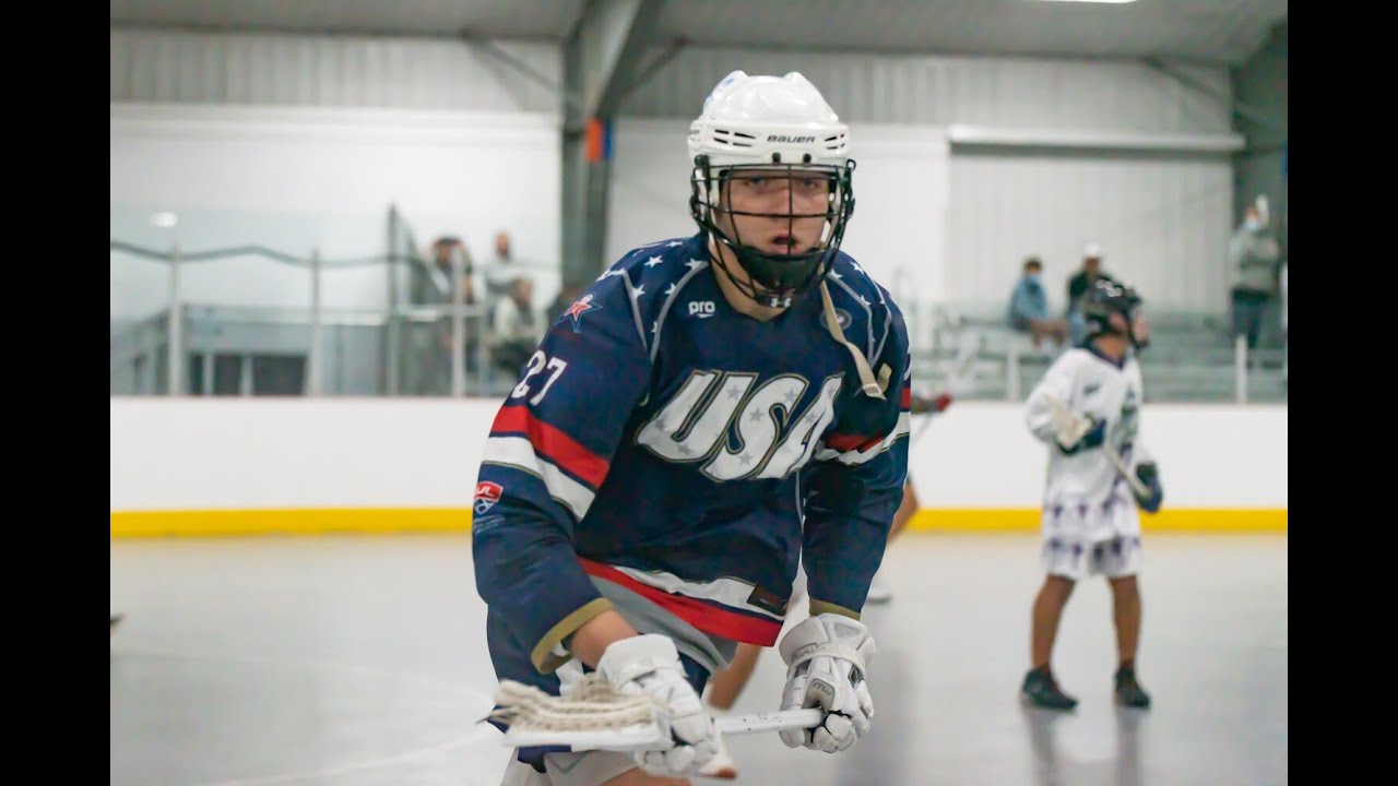 Tate Watts Team USA 2021 Indoor Lacrosse World Championships - YouTube