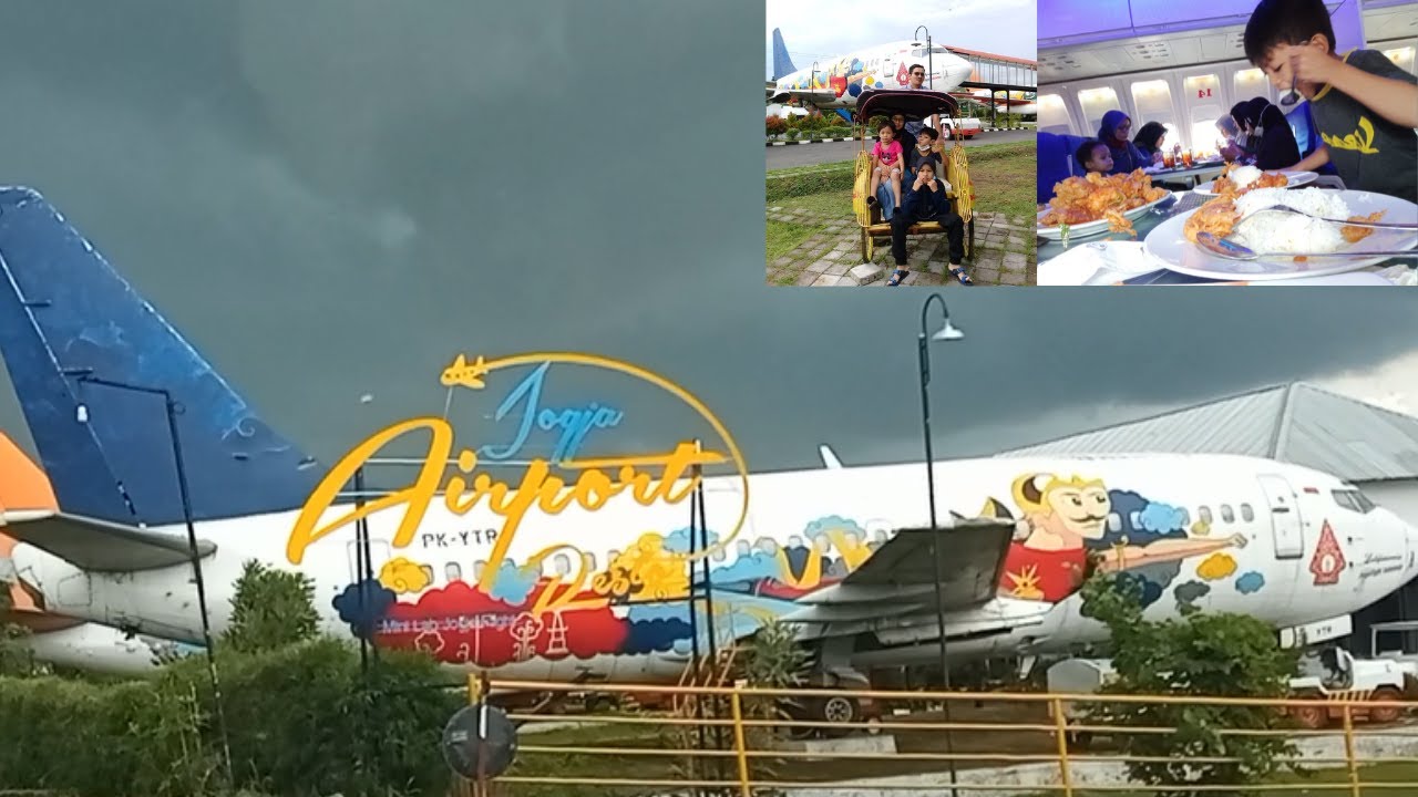 Makan Sensasi Pesawat Di Jogja Airport Resto - YouTube