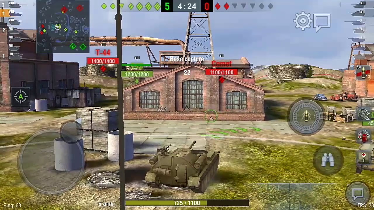 Wot blitz [gameplay 5] - YouTube