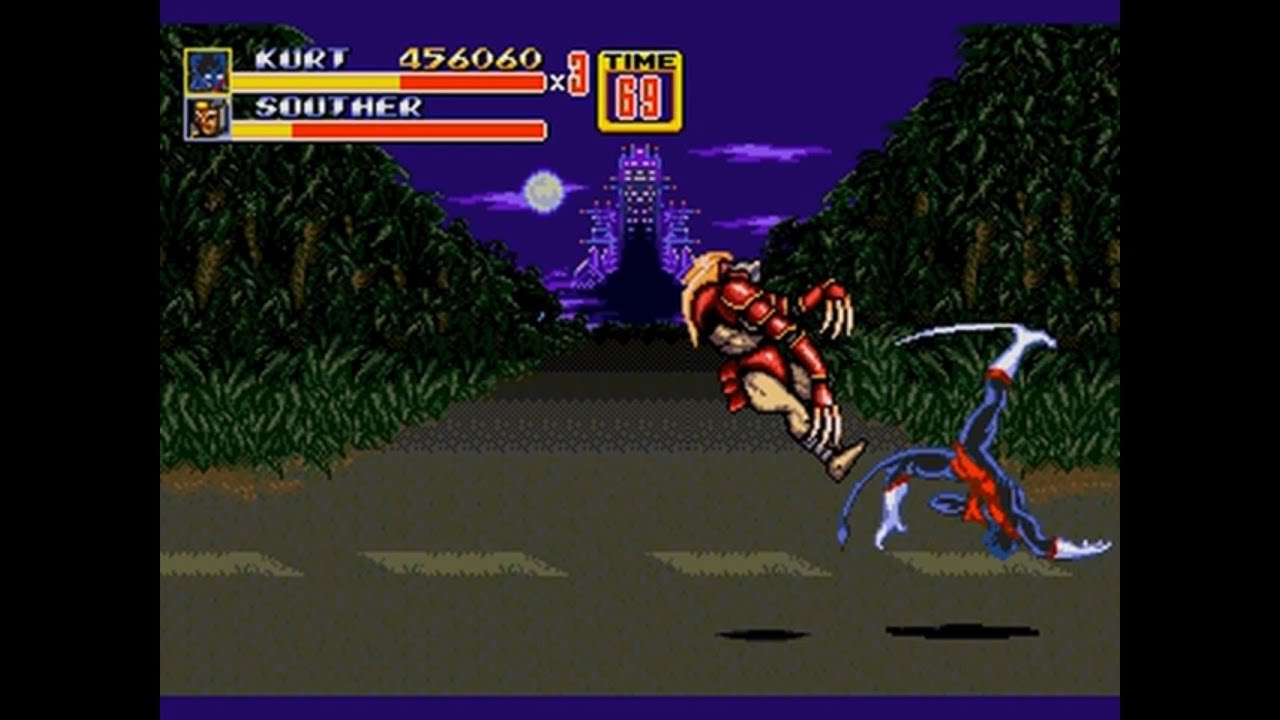 Streets of Rage 2 (SEGA GENESIS) Xmen Of Rage NightCrawler - YouTube